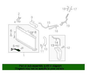 2002-2007 Subaru Impreza OEM NEW 2002-07 Subaru Impreza Lower Radiator ...