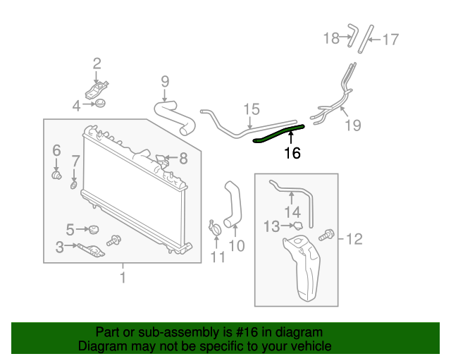 2006-2007 Subaru Impreza Automatic Transmission Oil Cooler Hose ...