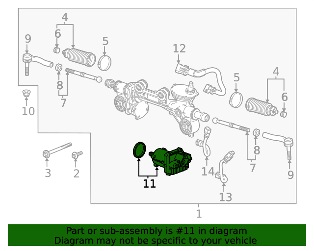 Genuine OEM GM Part - Power Steering Assist Motor 2021-2024 Cadillac ...