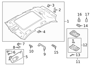 5G0-867-633 - Sun-Visor Retainer 2019-2023 Audi | Audi OEM Parts