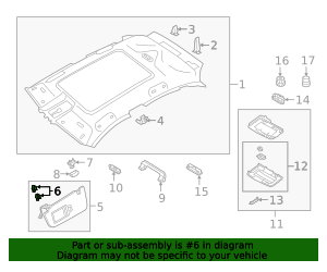 5G0-867-633 - Sun-Visor Retainer 2019-2023 Audi | Audi OEM Parts