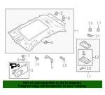 5G0-867-633 - Sun-Visor Retainer 2019-2025 Audi | Audi OEM Parts