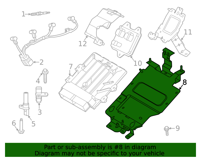 2020 Ford ECM Bracket GK2Z-12A659-F | TascaParts.com