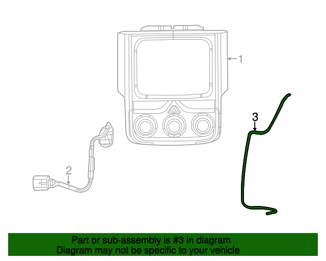 68100768AE - Seat Back Wiring | Mopar Parts Canada