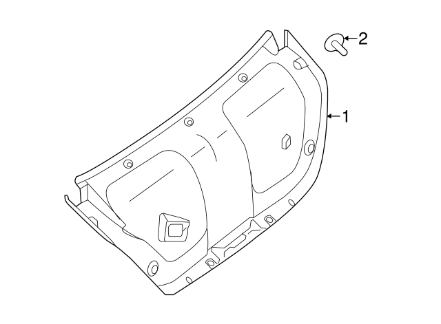 84966-9HS1A - Trunk Trim Panel 2016-2018 Nissan Altima | Nissan Parts ...