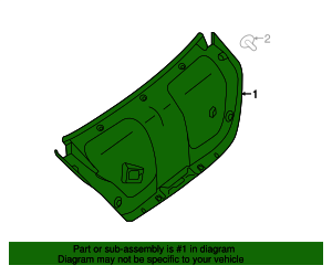 84966-9HS1A - Trunk Trim Panel 2016-2018 Nissan Altima ...