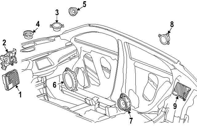 2024 GM Radio Antenna Module 86573819 GM | GMPartsDirect.com
