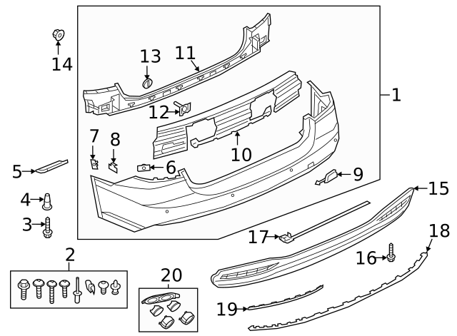 4K8-807-521-D-RU6 - Valance Panel 2020-2023 Audi | AutoNationParts.com