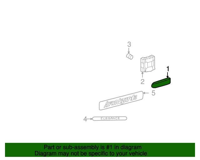 209-690-22-62-9999 - Body Side Molding 2003-2009 Mercedes-Benz ...