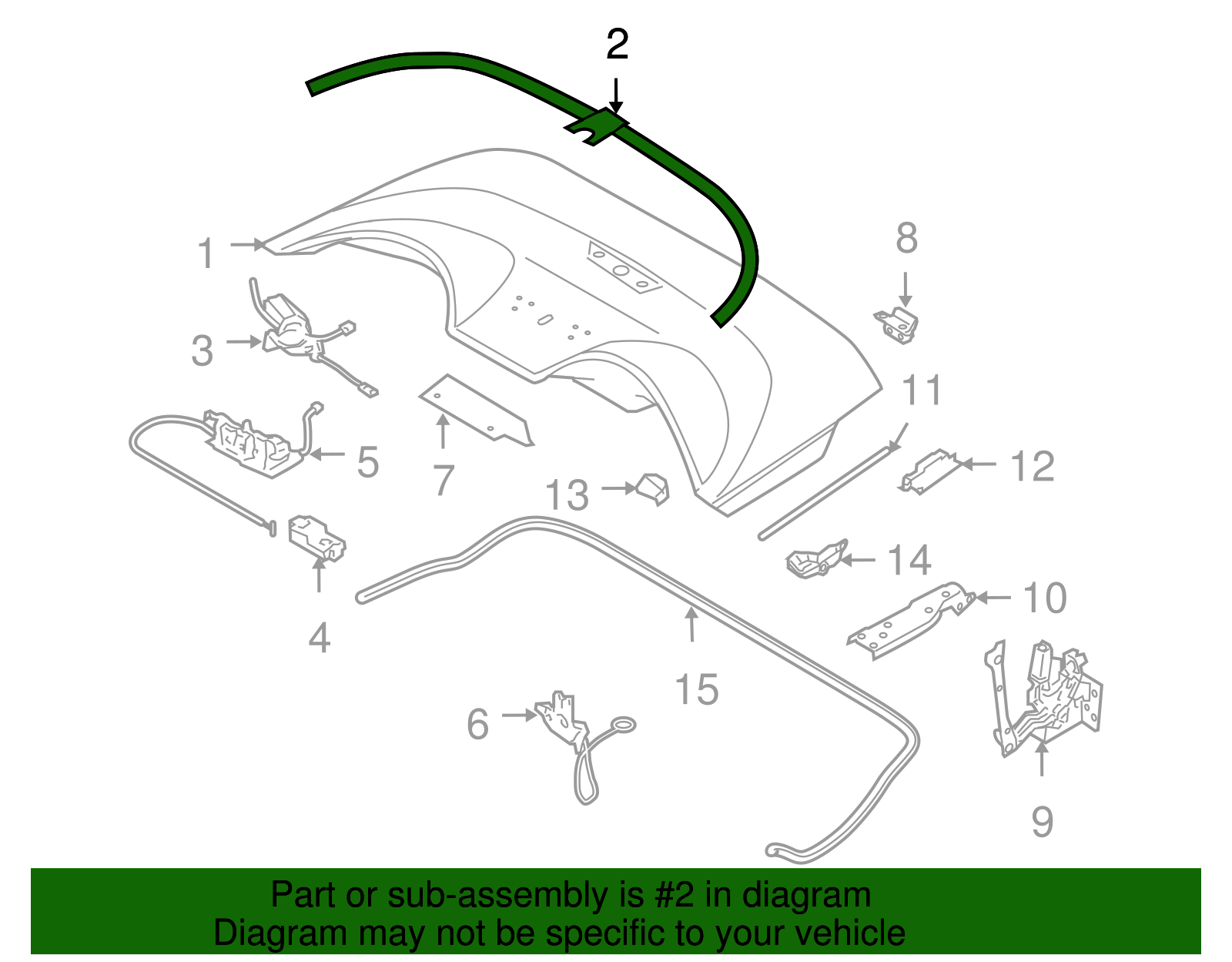 2004-2009 Nissan 350Z Convertible Top Stowage Compartment Storage ...