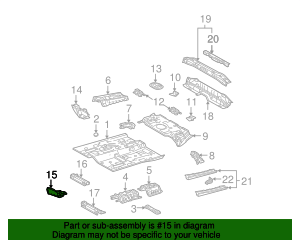 57078-52030 - Torque Box - 2004-2006 Scion xA | OEM Genuine Toyota Parts