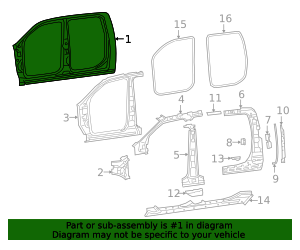 2019-2023 Ram 1500 Uniside Panel - Driver's Side (LH) 68293785AD ...