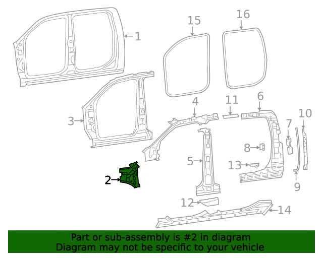 Reinforce 68504681AA | TascaParts.com