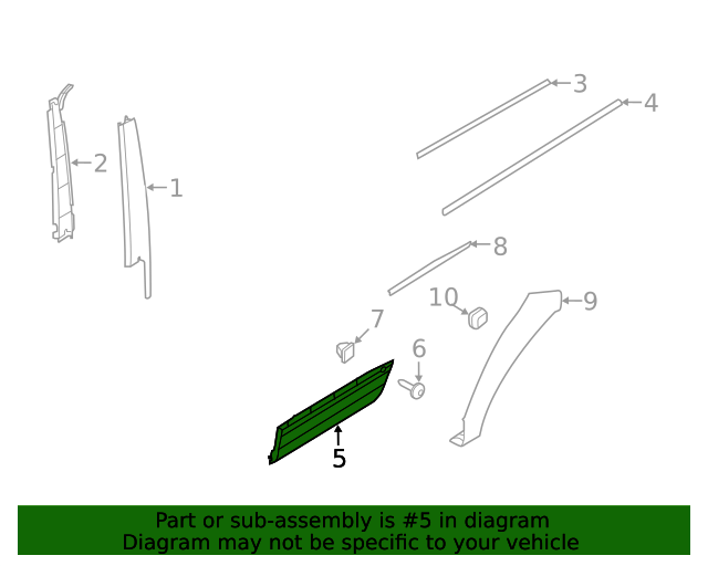 LR125982 - Door Molding 2013-2022 Land Rover Range Rover | Land Leaping ...
