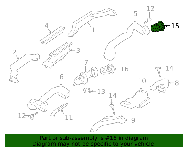 463-830-22-01-9J32 - Vent Grille 2019-2023 Mercedes-Benz | Mercedes ...