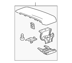 2016-2017 GM Jet Black Front Floor Console Armrest 84114376 GM ...