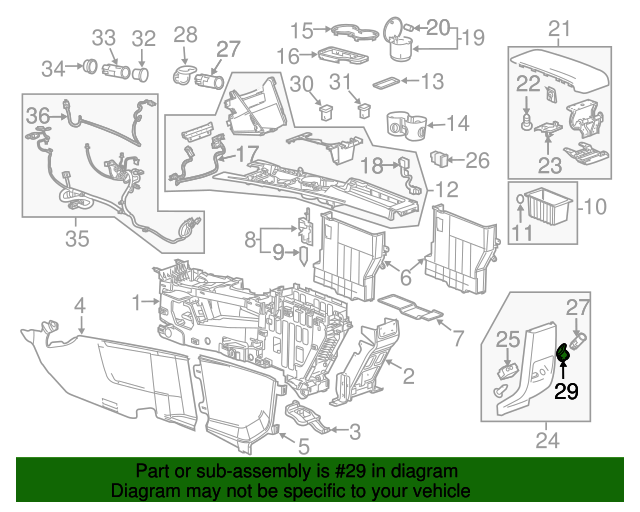 2010-2019 GM Accessory Power Receptacle Retainer 13504492 ...