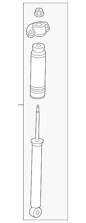 2012-2017 Buick Verano Rear Shock Absorber with Upper Mount 22954252 ...
