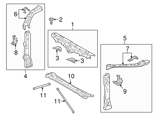 2018 Toyota Camry Outer Support 53202-33903 | Toyota Parts Center