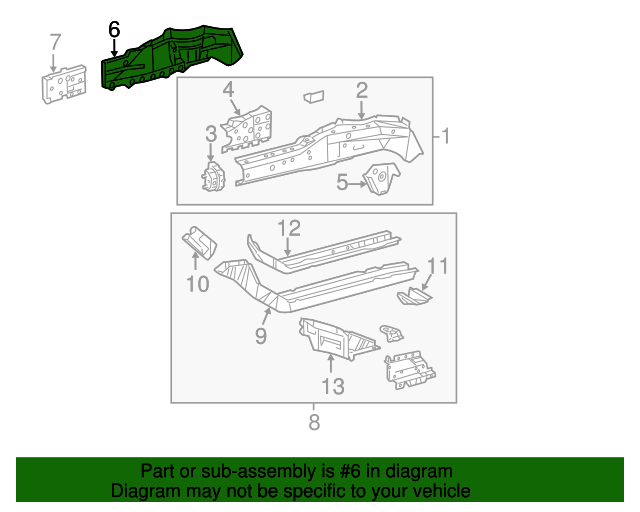 57116-02031 - Side Plate - 2003-2013 Toyota | OEM Genuine Toyota Parts