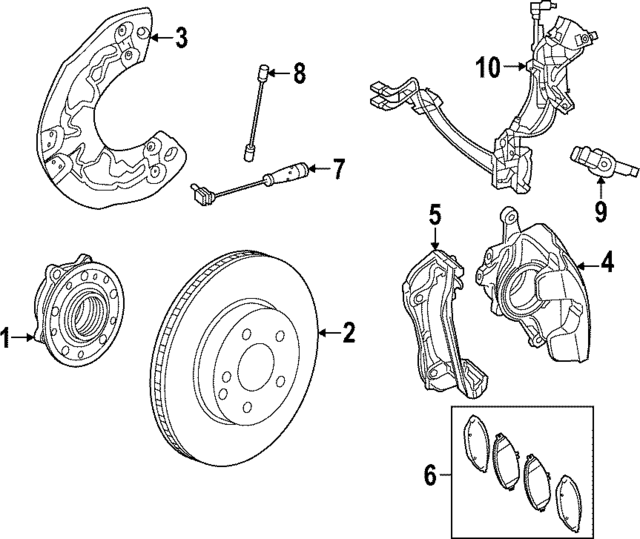 206-421-79-00 - Caliper 2022-2024 Mercedes-Benz C 300 | Mercedes-Benz ...