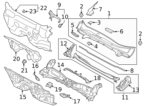 Cowl for 2020 Subaru Forester | Subaru Parts Plus