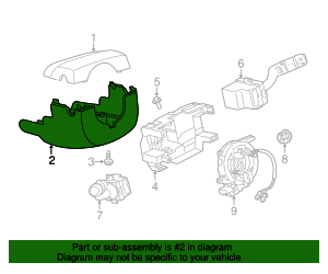 2018-2020 Land Rover Range Rover Velar Lower Column Cover LR091669 ...