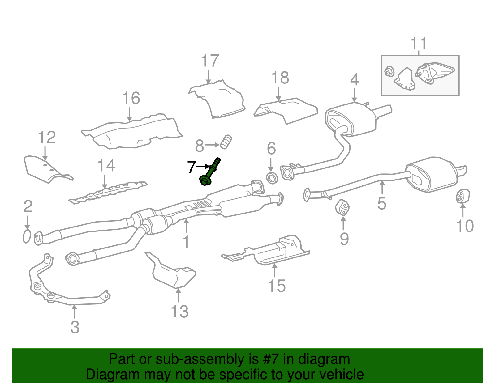 90109-A0065 - 2015-2024 Lexus - Muffler & Pipe Bolt | My L Parts