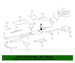 2013-2024 Lexus Muffler & Pipe Gasket 17451-0D132 | OEM Parts Online
