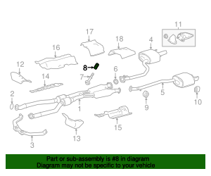 2006-2021 Lexus Muffler & Pipe Spring 90501-35028 | OEM Parts Online