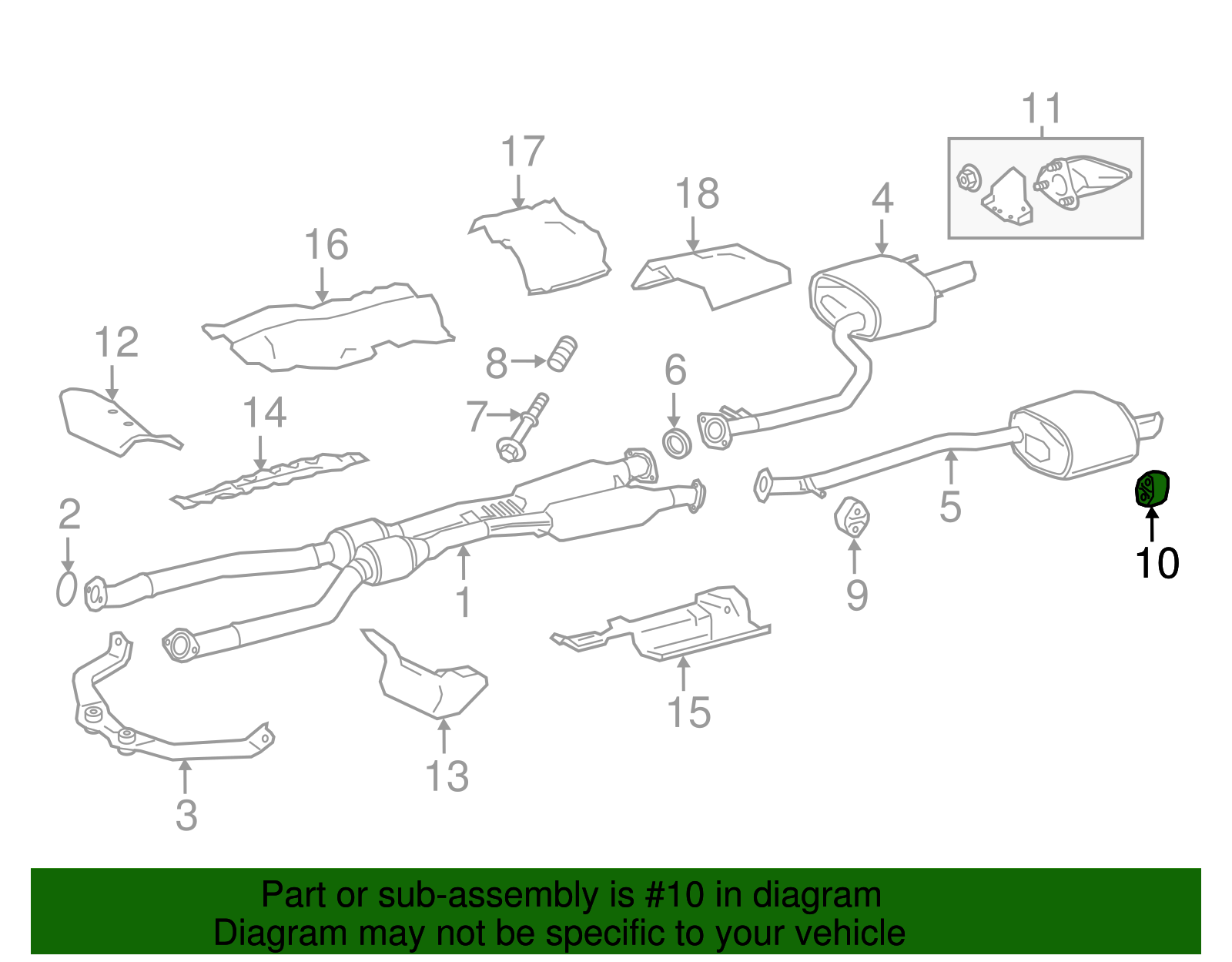17565-0P041 - High-Quality Exhaust System Hanger for 2005-2025 Lexus ...