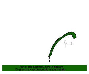 51777176330 - 2008-2014 BMW X6 Wheel Opening Molding (51-77-7-176-330 ...