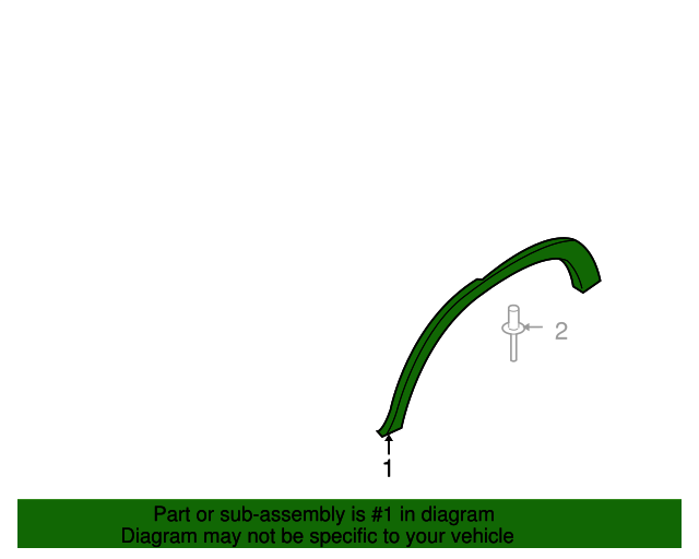 51777176330 - 2008-2014 BMW X6 Wheel Opening Molding (51-77-7-176-330 ...