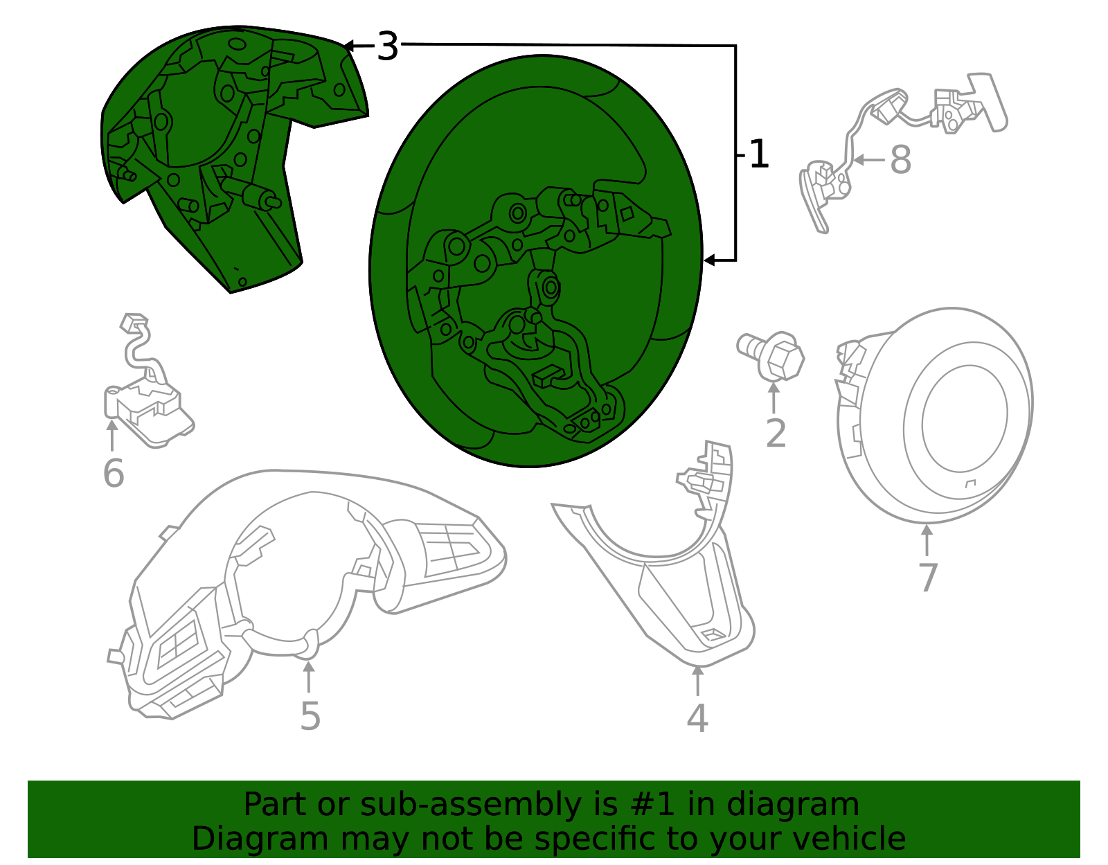 B63M-32-98XA-02 - 2017-2020 Mazda CX-5 - Steering Wheel | Mazda Part Direct