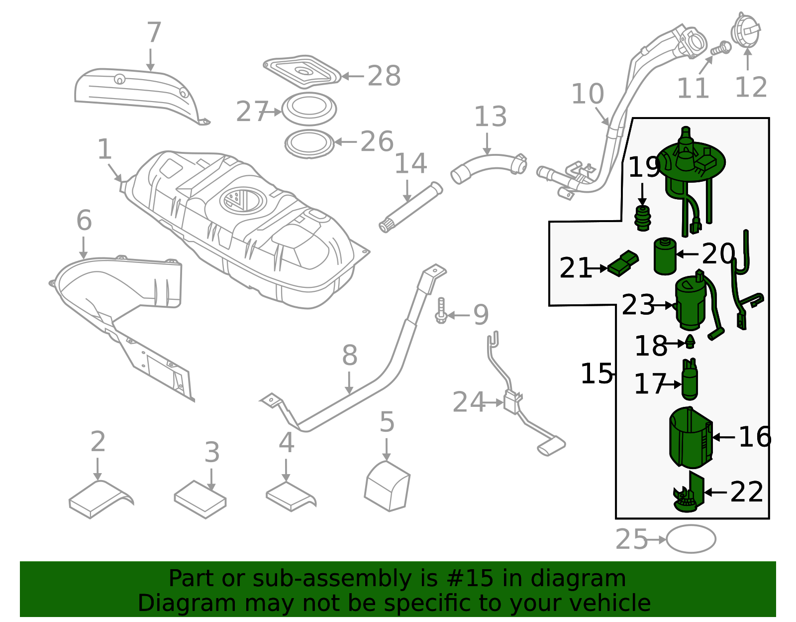 2020-2022 Kia Soul | Fuel Pump Assembly | 31120-K0500 | Kia Auto Parts