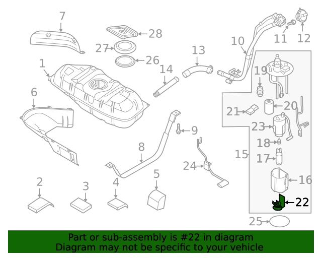 31090-B2000 - Fuel Pump Strainer 2020-2024 Kia Soul | Kia.Parts Store