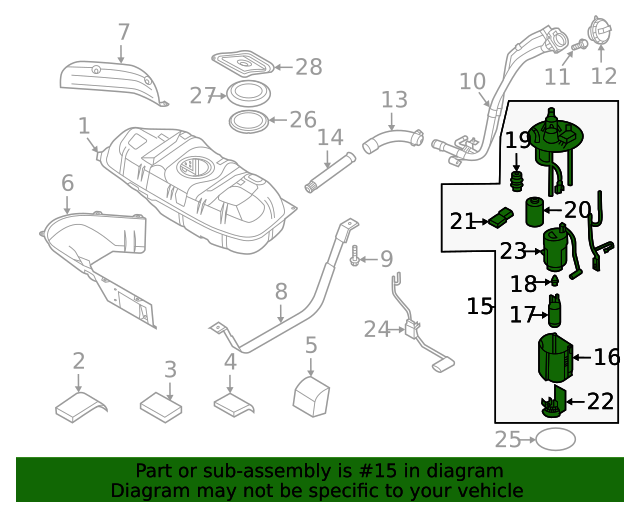 31120-K0600 - Fuel Pump Assembly 2020-2024 Kia Soul | Kia.Parts Store