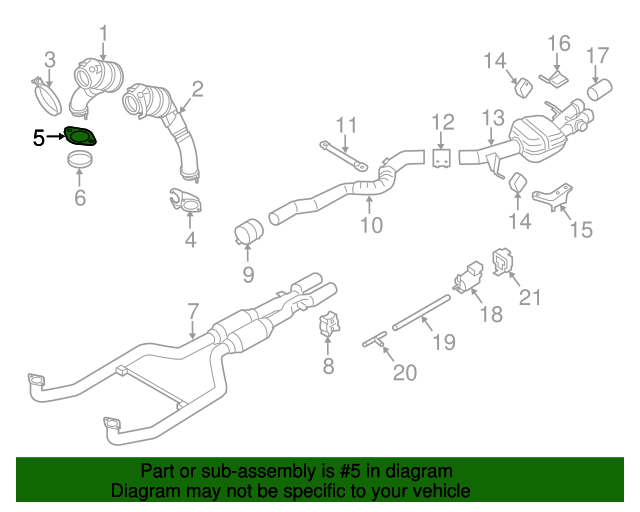Genuine BMW 18-30-7-844-741 | Pre-Converter Gasket | FREE Shipping on ...