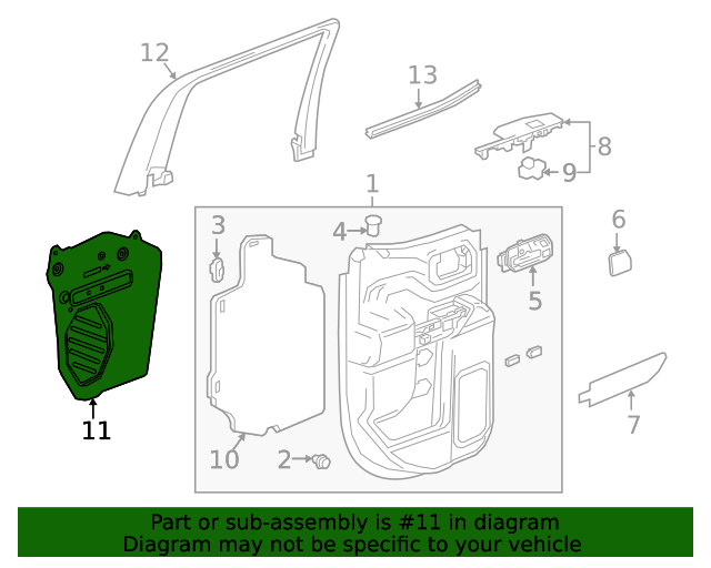 2020-2021 Chevrolet Water Deflector 84029610 | GMPartsDirect.com