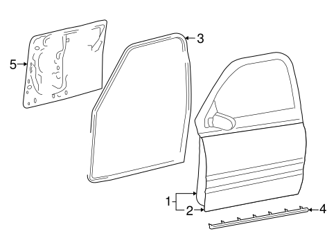 Door & Components for 2008 Dodge Ram 1500 | Mopar Parts