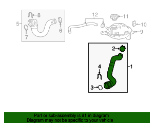 42507389 - Radiator Inlet Hose GM 2019 Chevrolet Cruze | Parts for Sale ...