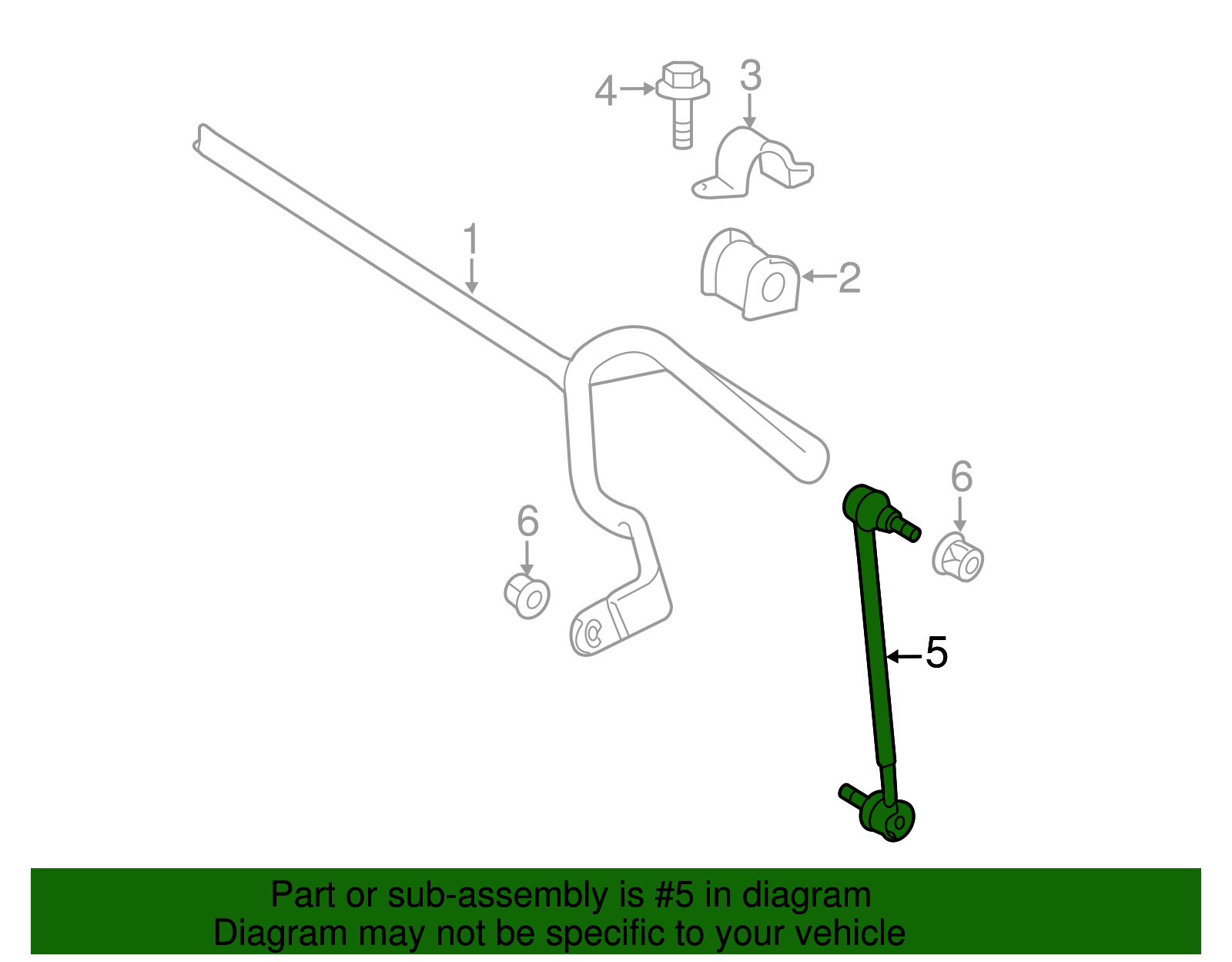 2016-2018 Lexus Stabilizer Link 48820-06050 | OEM Parts Online