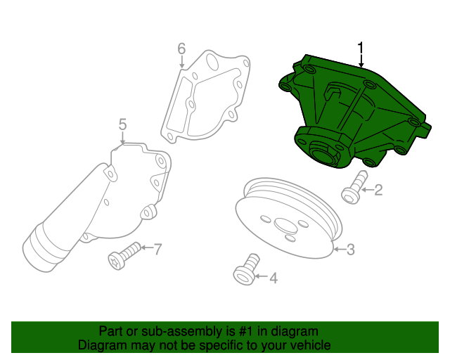 2012-2017 Audi Water Pump 06E-121-018-K | Audi USA Parts