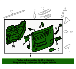 Light Titanium Front Driver Side Door Trim Panel 84127286 | GM Parts Center