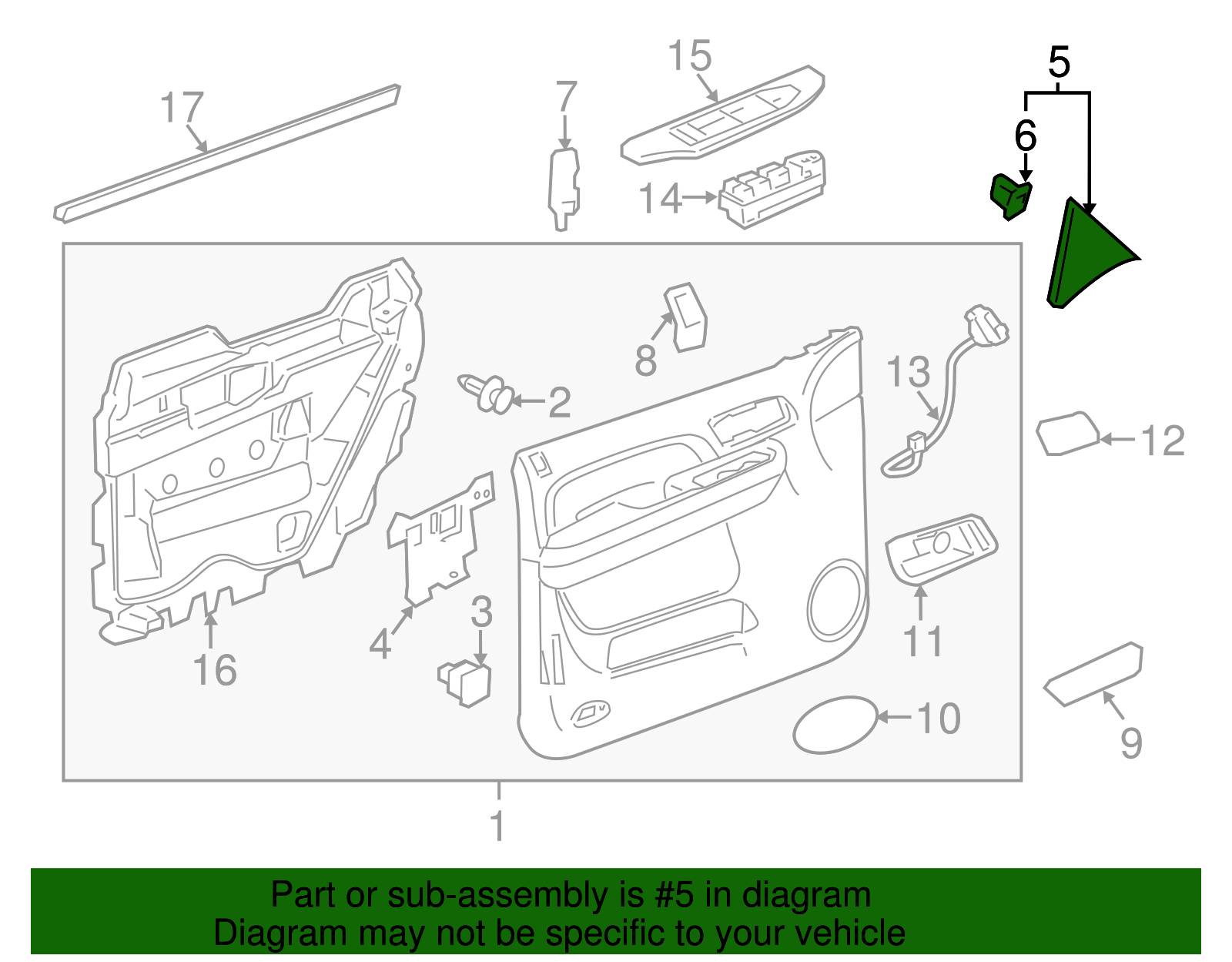 25857289 - Upper Trim Panel - 2007-2014 GM | Findlay Auto Parts