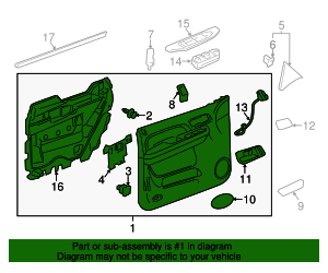 84127284 - Door Trim Panel - 2010-2013 GM | World Parts Direct
