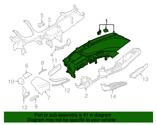 51459349010 - 2019-2020 BMW i8 Lower Panel (51-45-9-349-010) | BMW of ...
