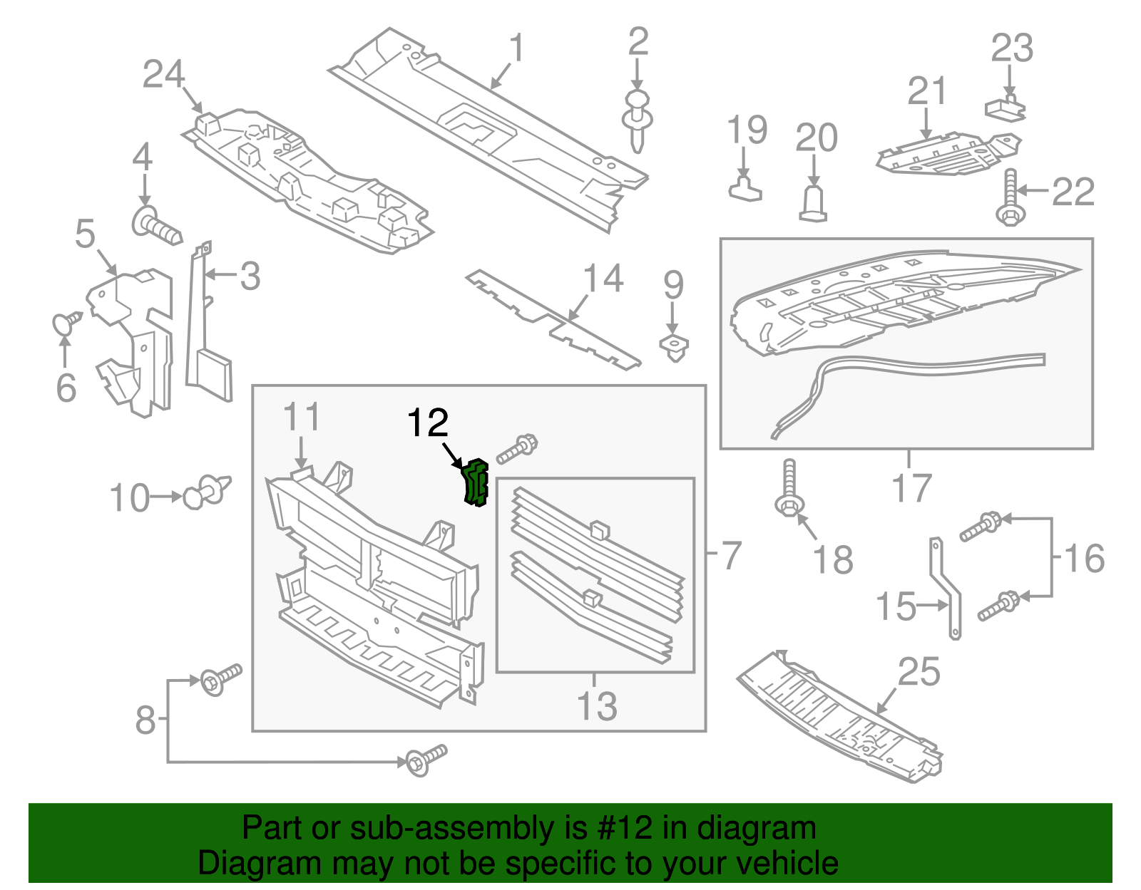 2018-2023 Ford Mustang | Actuator | JR3Z-8475-G | Walls' Ford Parts