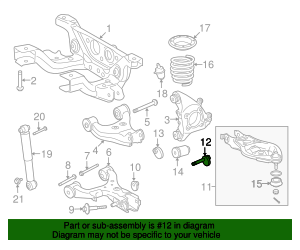 2008-2022 Toyota Sequoia Rear Lower Control Arm Adjust Bolt 48409-0C030 ...