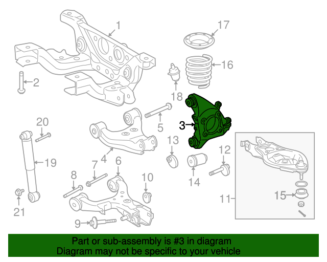 2008-2015 Toyota Sequoia Knuckle 42304-0C010 | Toyota Parts Center
